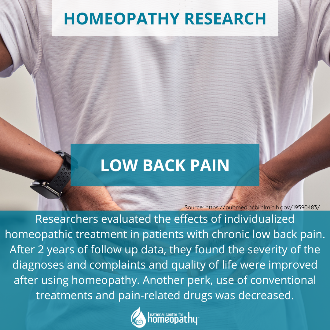Low Back Pain - National Center for Homeopathy (NCH)