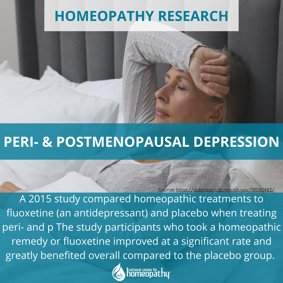 Peri- and Postmenopausal Depression - National Center for Homeopathy (NCH)
