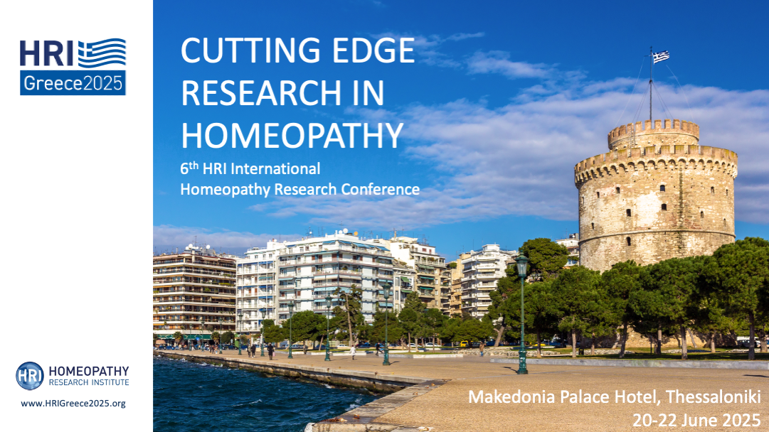 HRI GREECE 2025: Homeopathy Research Institute’s 6th International ...
